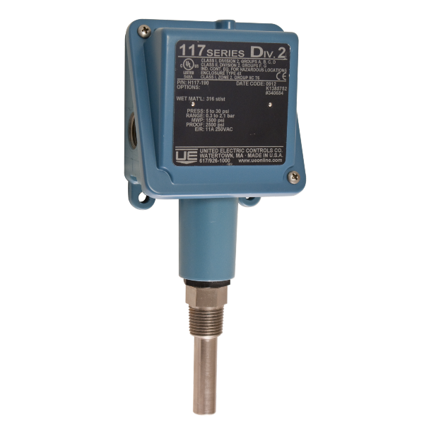 117 Series Pressure and Temperature Switch - United Electric
